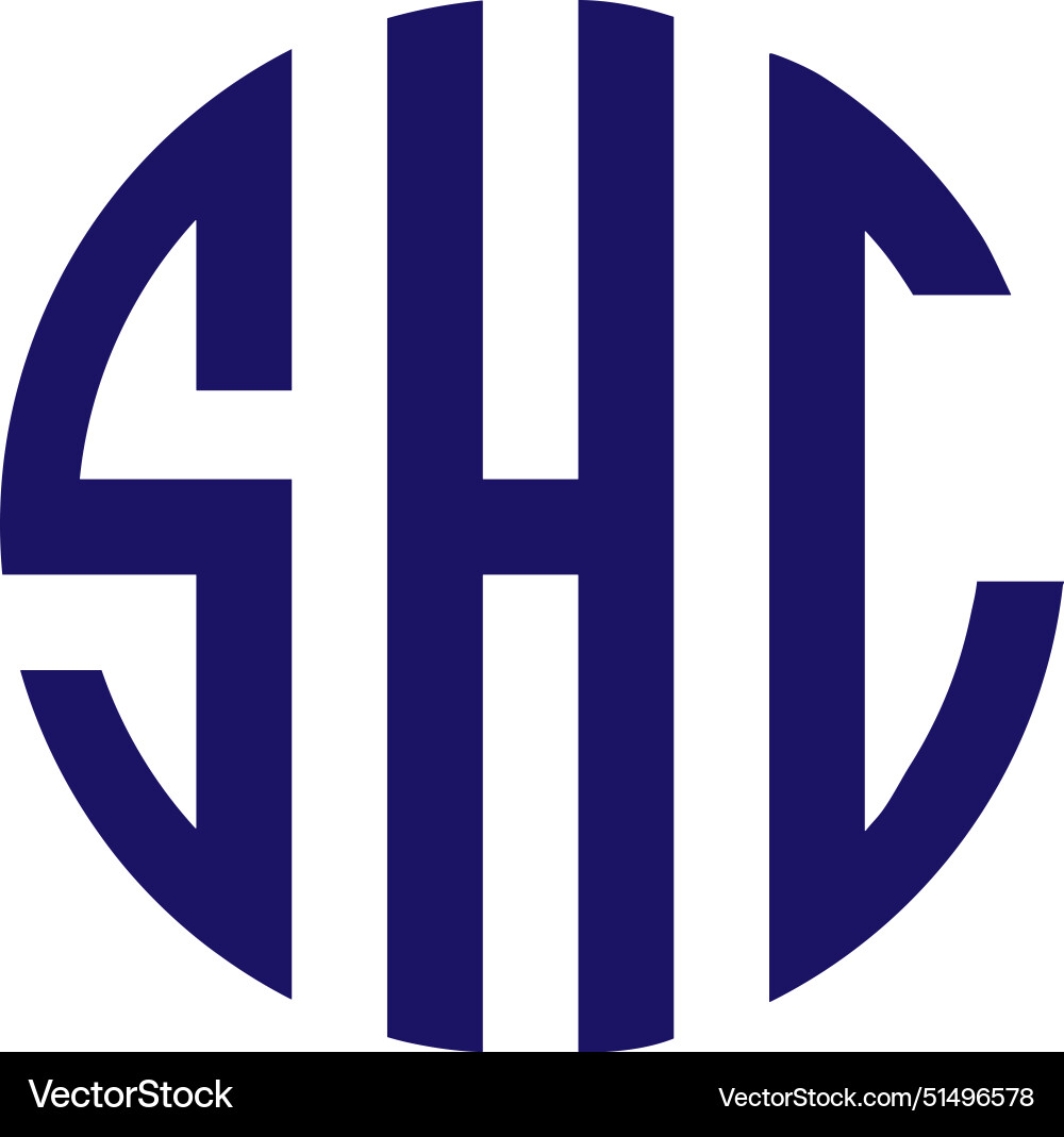 Letters shl logo design template icon Royalty Free Vector