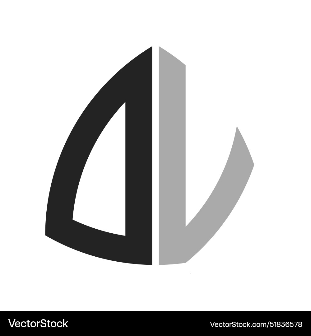 Modern creative ov logo design letter icon Vector Image