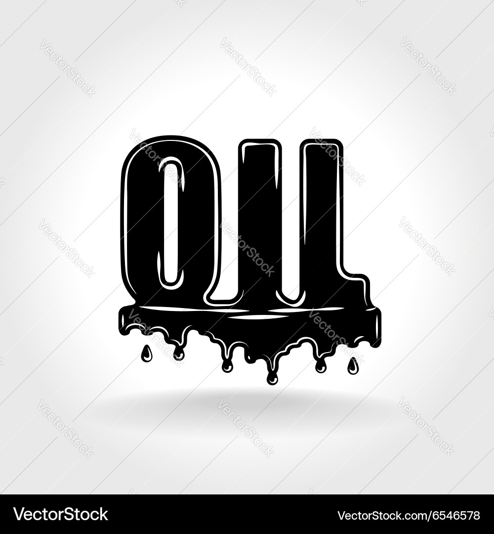 Oil symbol Royalty Free Vector Image - VectorStock