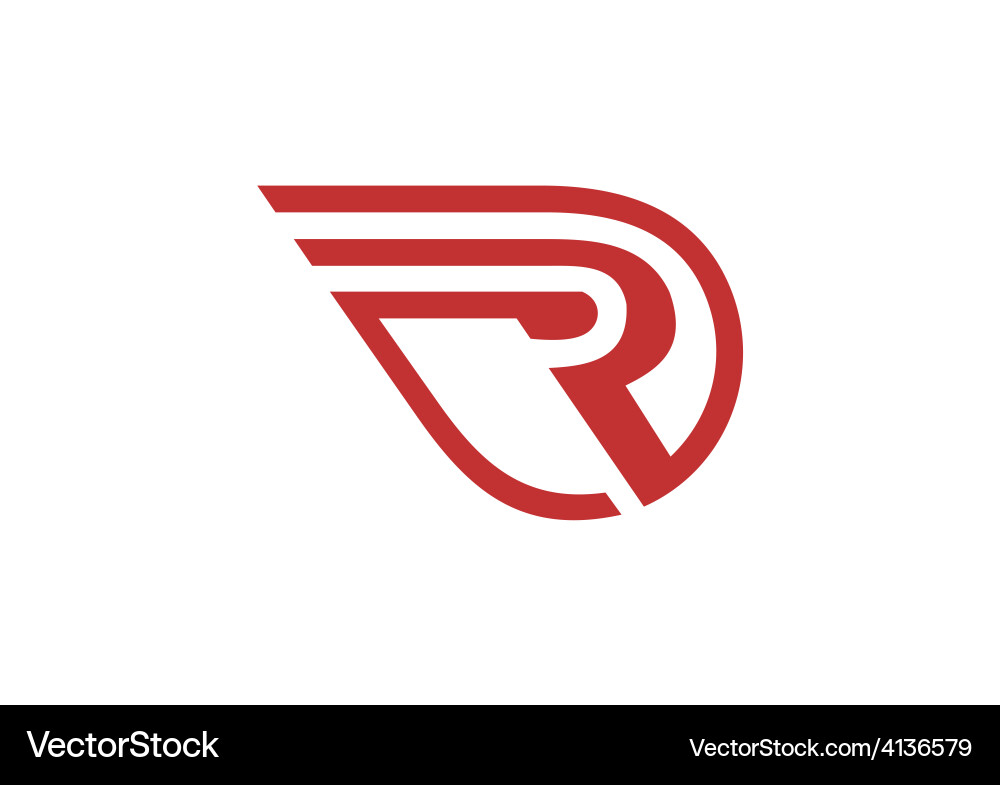 Initial R Monogram Logo – Royalty-Free Vector | VectorStock
