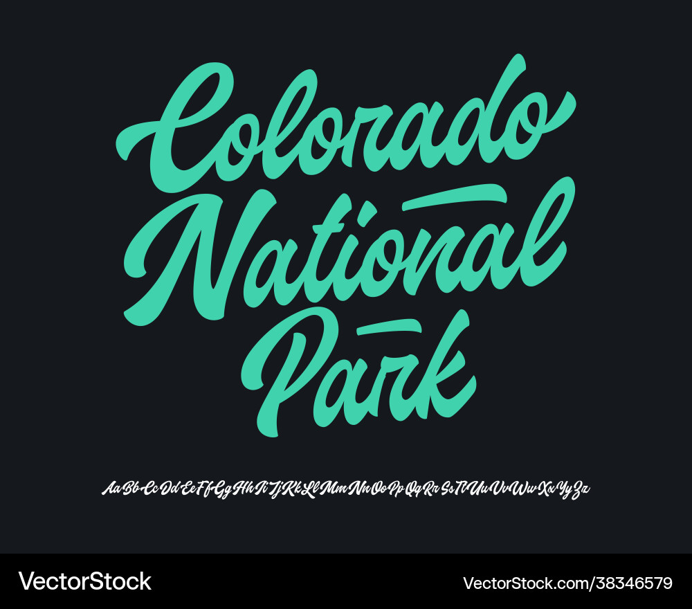 Original brush script font retro typeface Vector Image