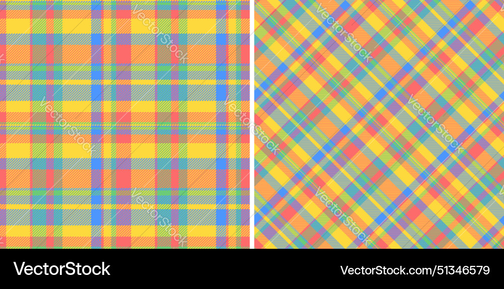 Texture fabric seamless of background check Vector Image