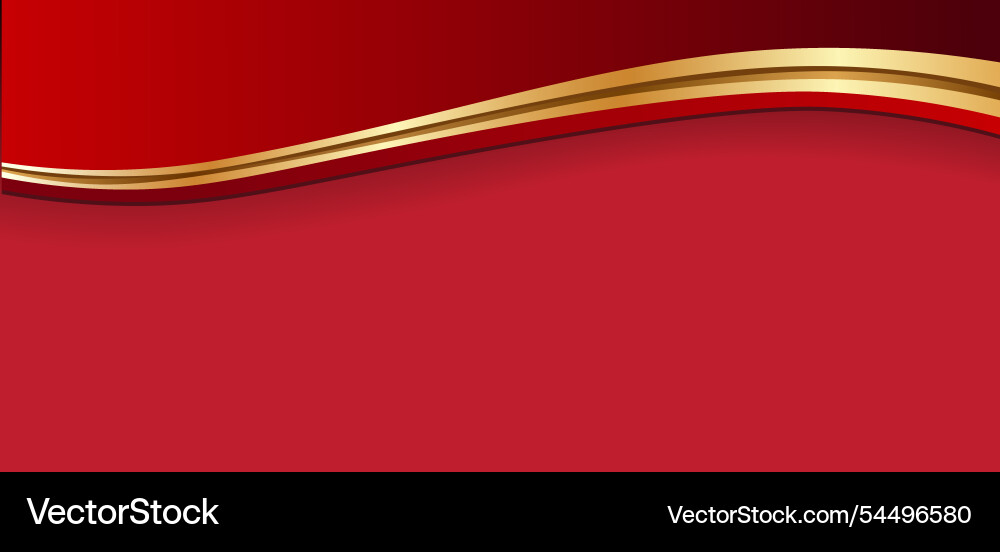 Abstract gold and red gradient geometric shape Vector Image