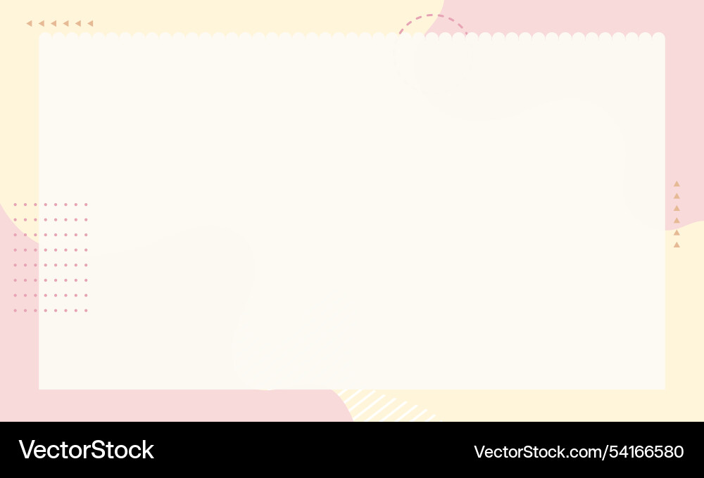 Cute kawaii abstract pastel geometric poster Vector Image