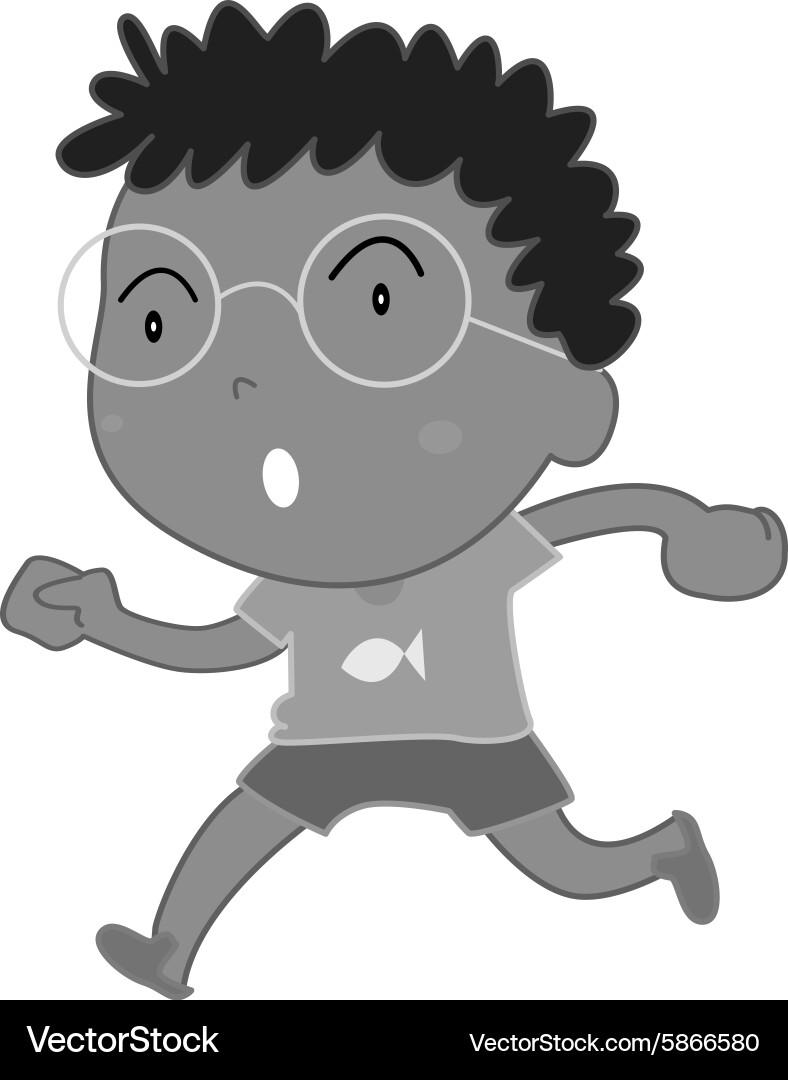 Little boy wearing eyeglasses Royalty Free Vector Image