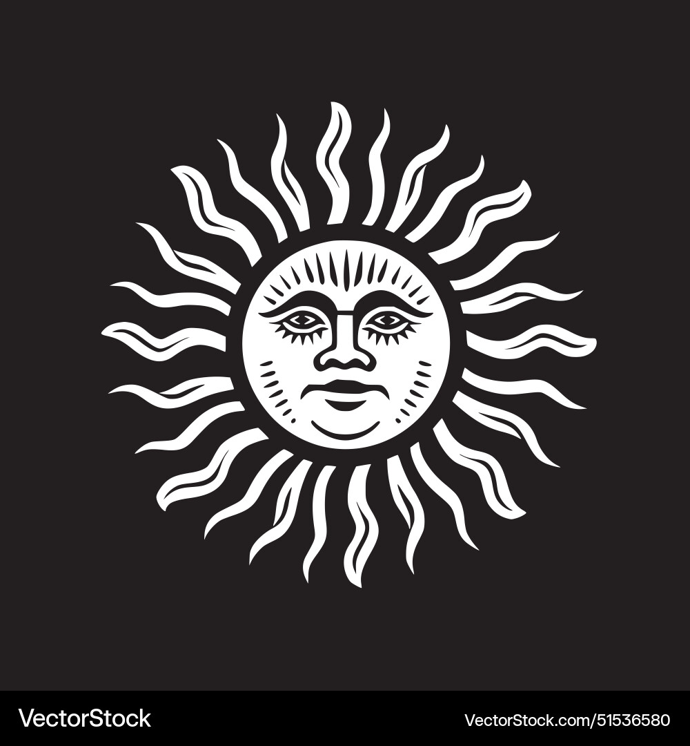 Sun - minimalist and flat logo Royalty Free Vector Image Sun - minimalist and flat logo Royalty Free Vector Image