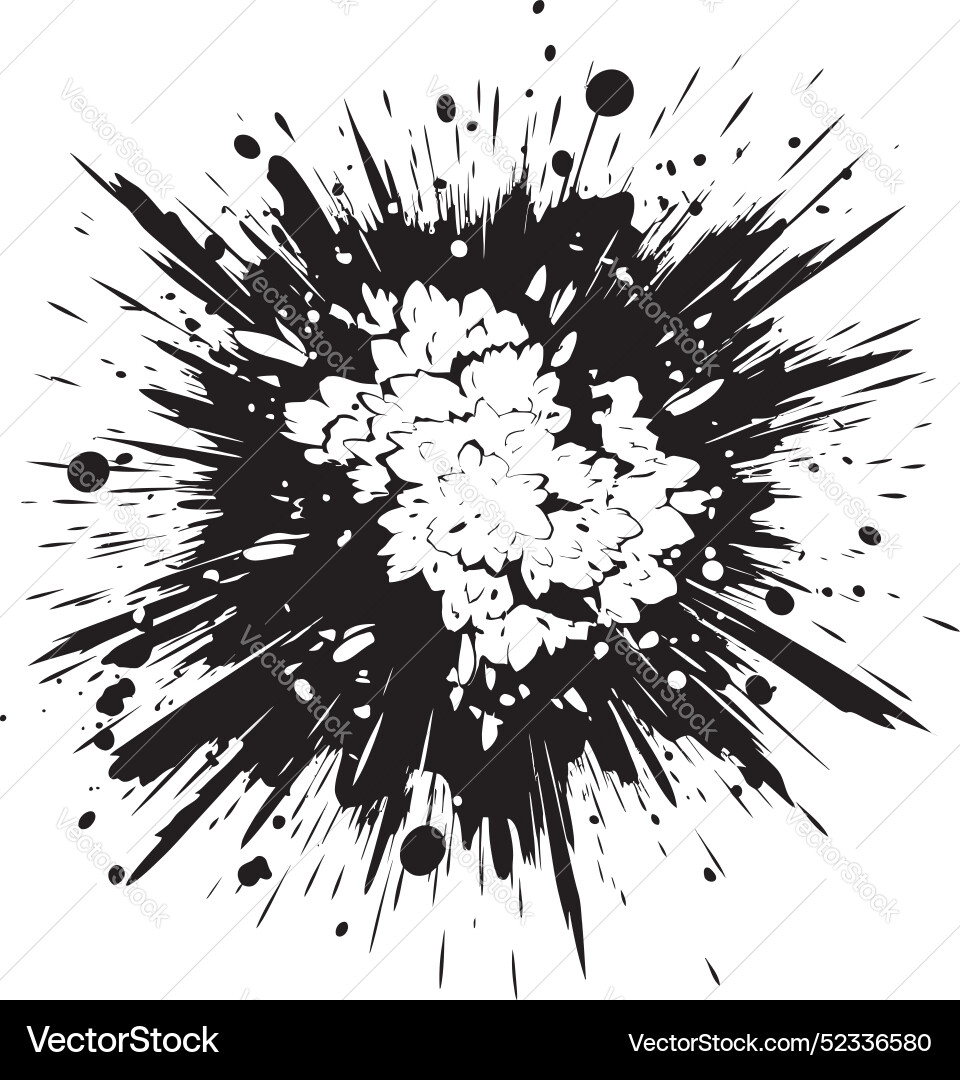 Whizbang kaboom blast icon explo dynamic Vector Image