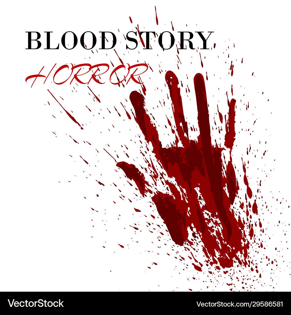 Blood Splatter - Human Arm Royalty Free Vector Image