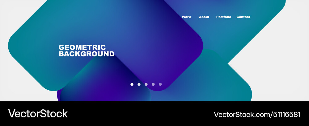 Electric blue and violet rectangles on an azure Vector Image