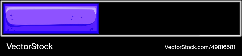 Interface progress bar cartoon Royalty Free Vector Image