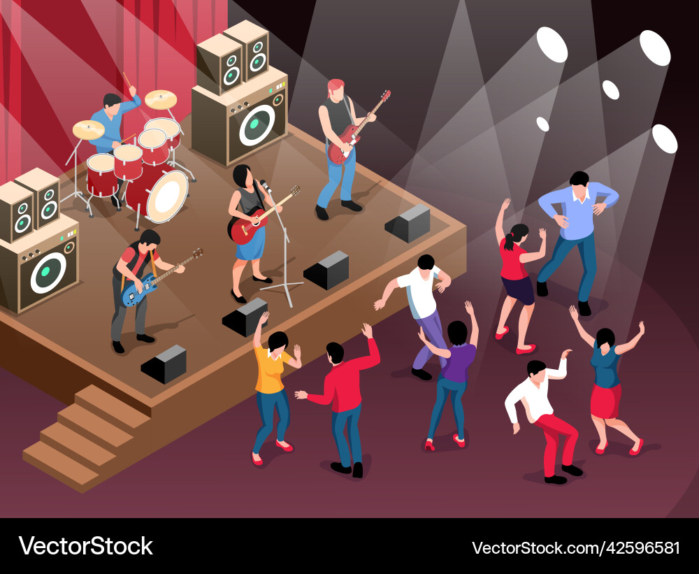 Isometric musicians Royalty Free Vector Image - VectorStock