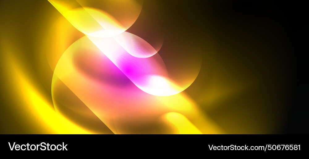 Shiny color neon glowing design Royalty Free Vector Image