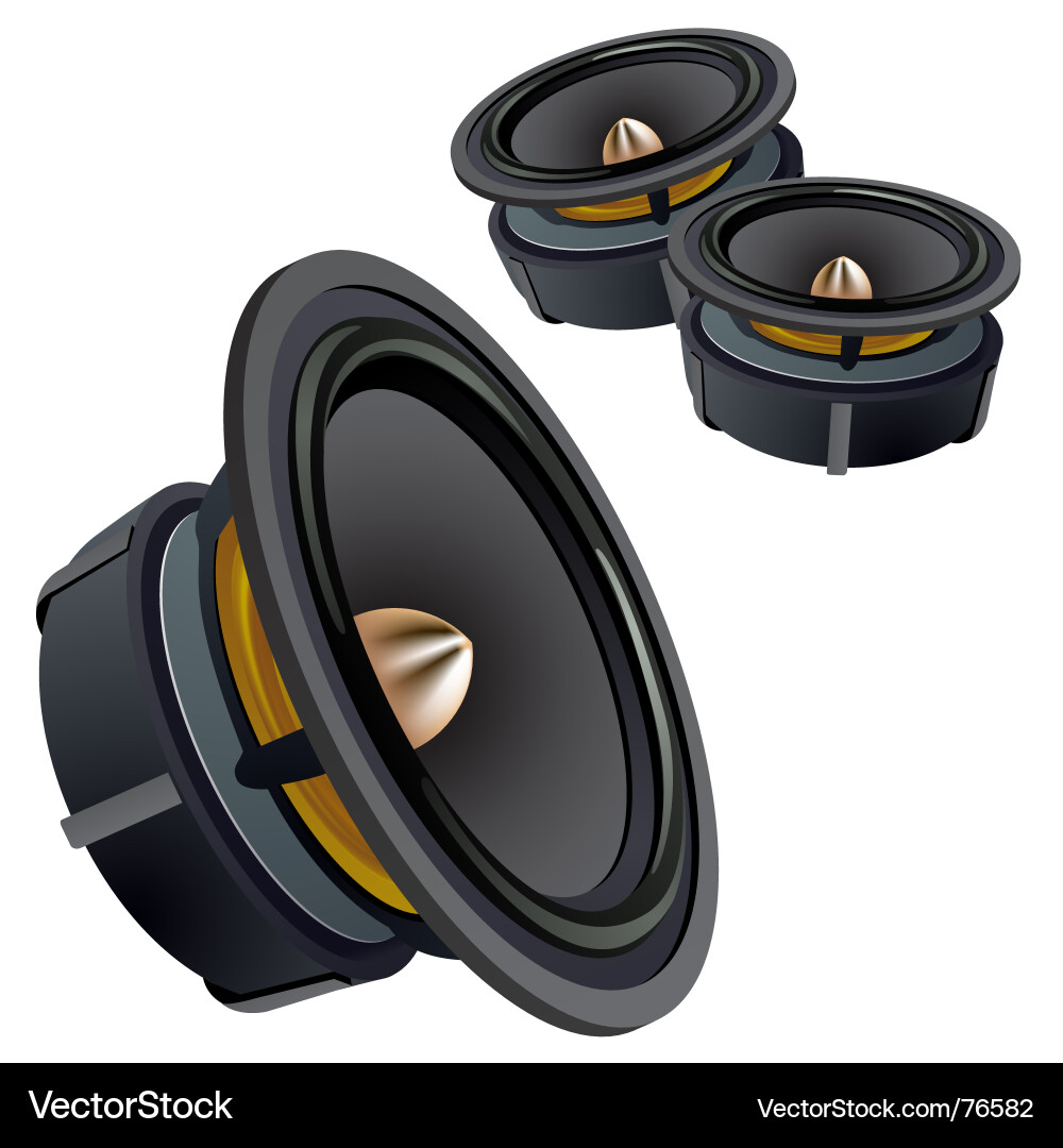 Loudspeakers Royalty Free Vector Image - VectorStock