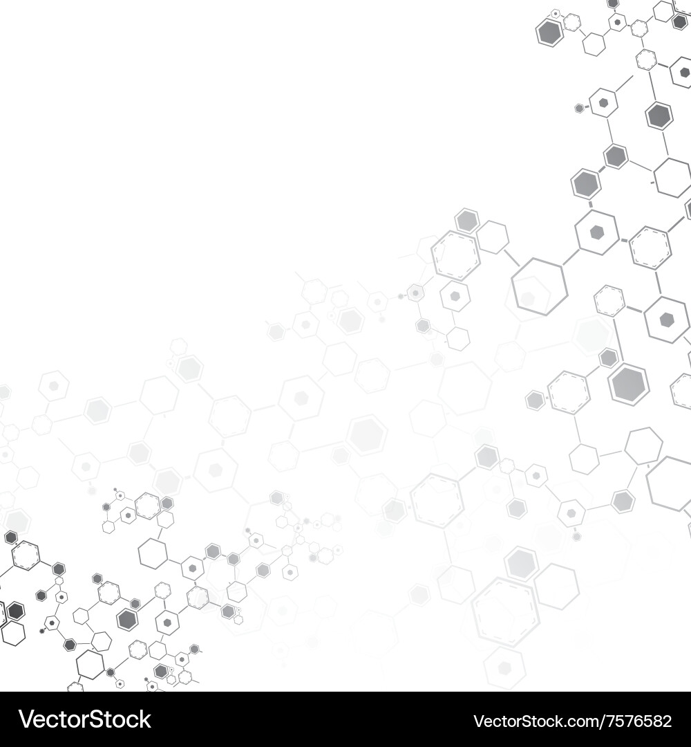 Molecular abstract background Royalty Free Vector Image