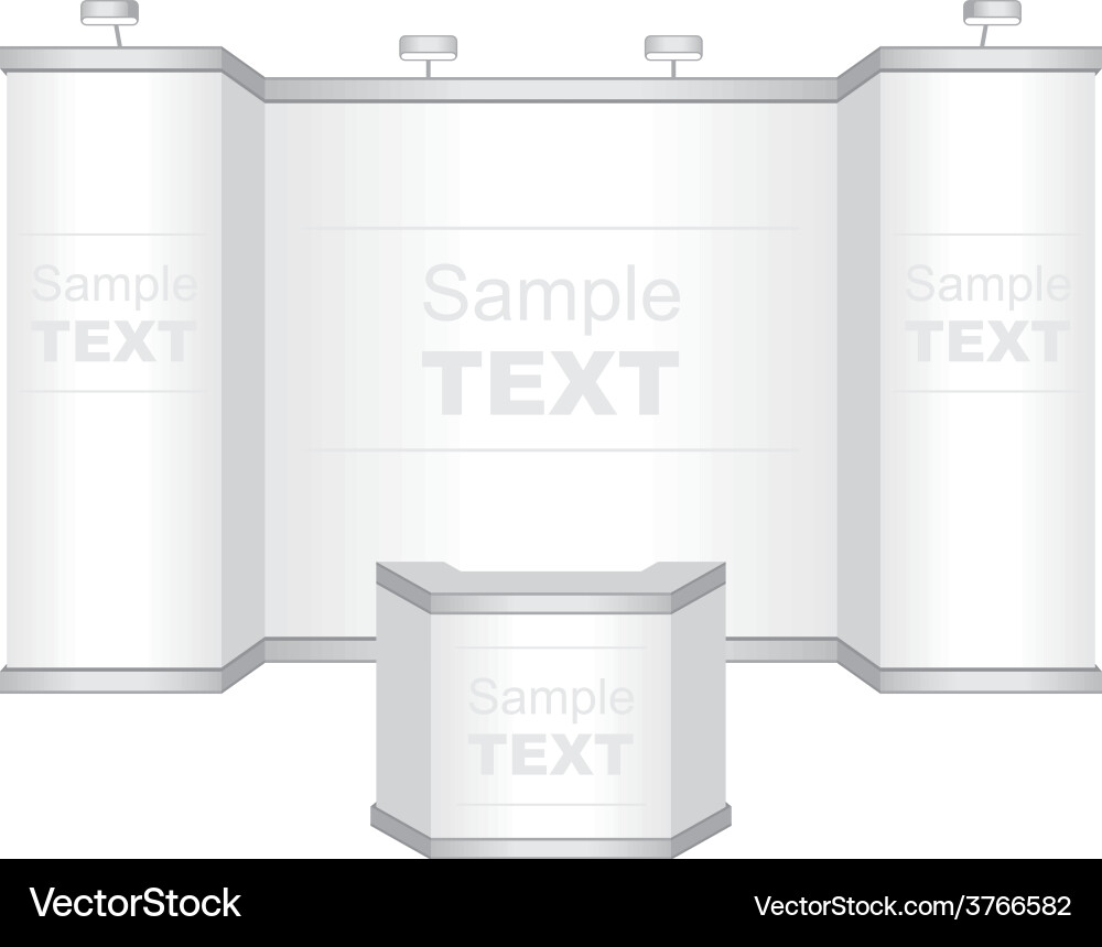 Trade exhibition stand Royalty Free Vector Image