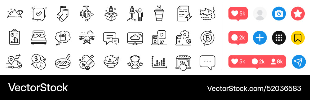 Gift dream launch project and refresh bitcoin Vector Image