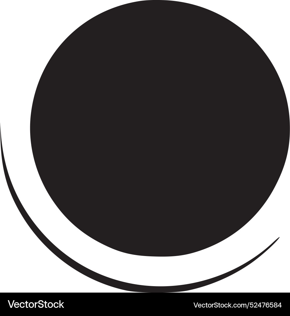 Circle - minimalist and simple silhouette Vector Image