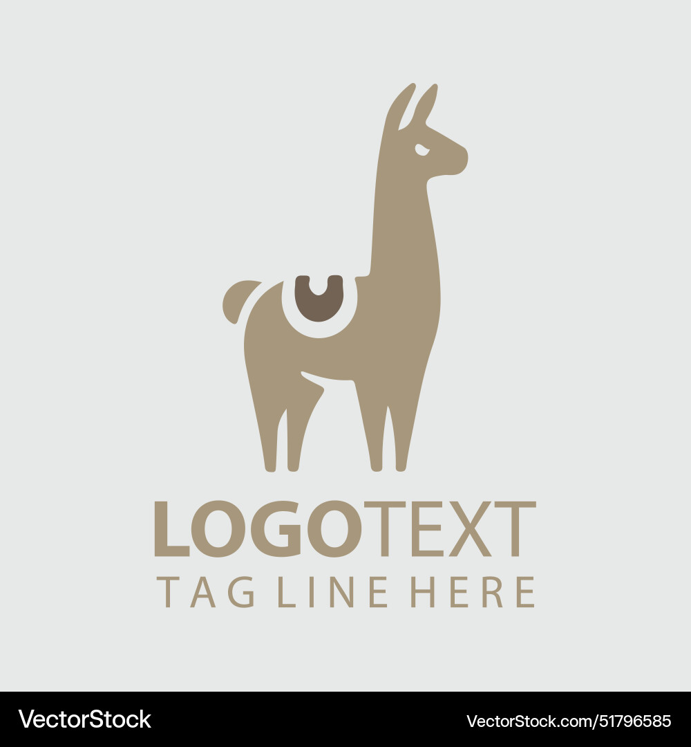 Llama logo Royalty Free Vector Image - VectorStock