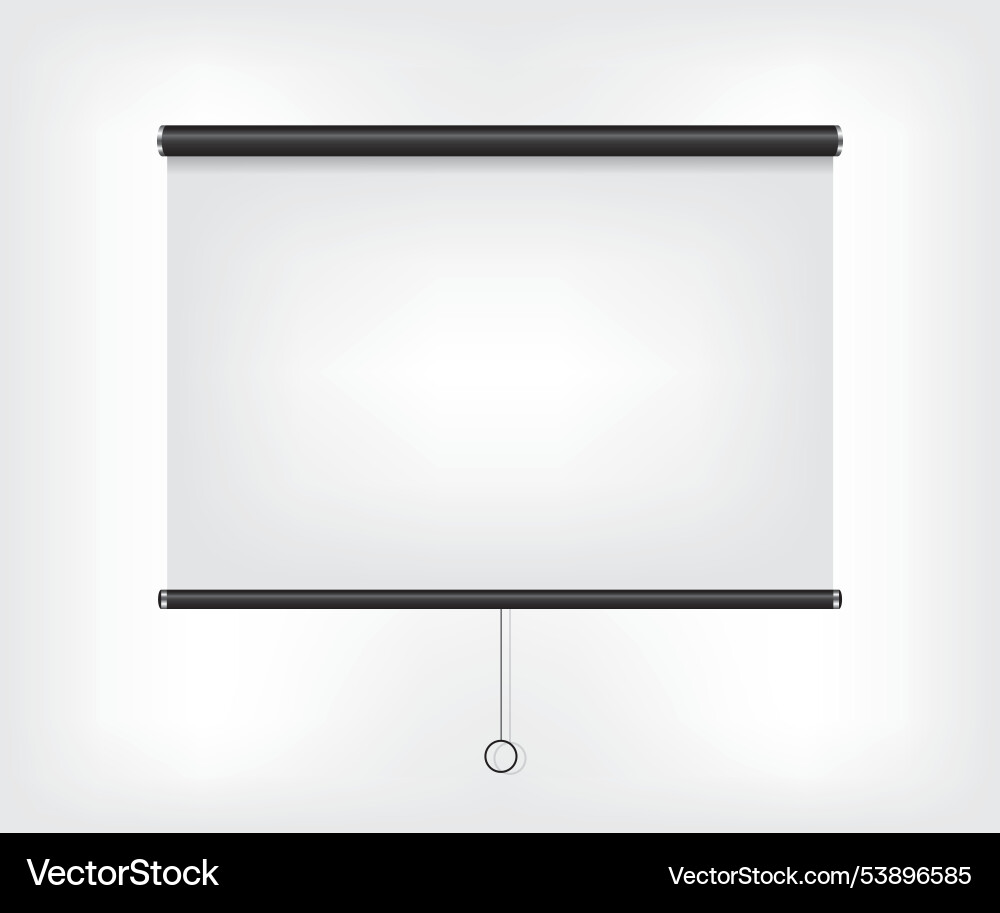Projector blank screen Royalty Free Vector Image