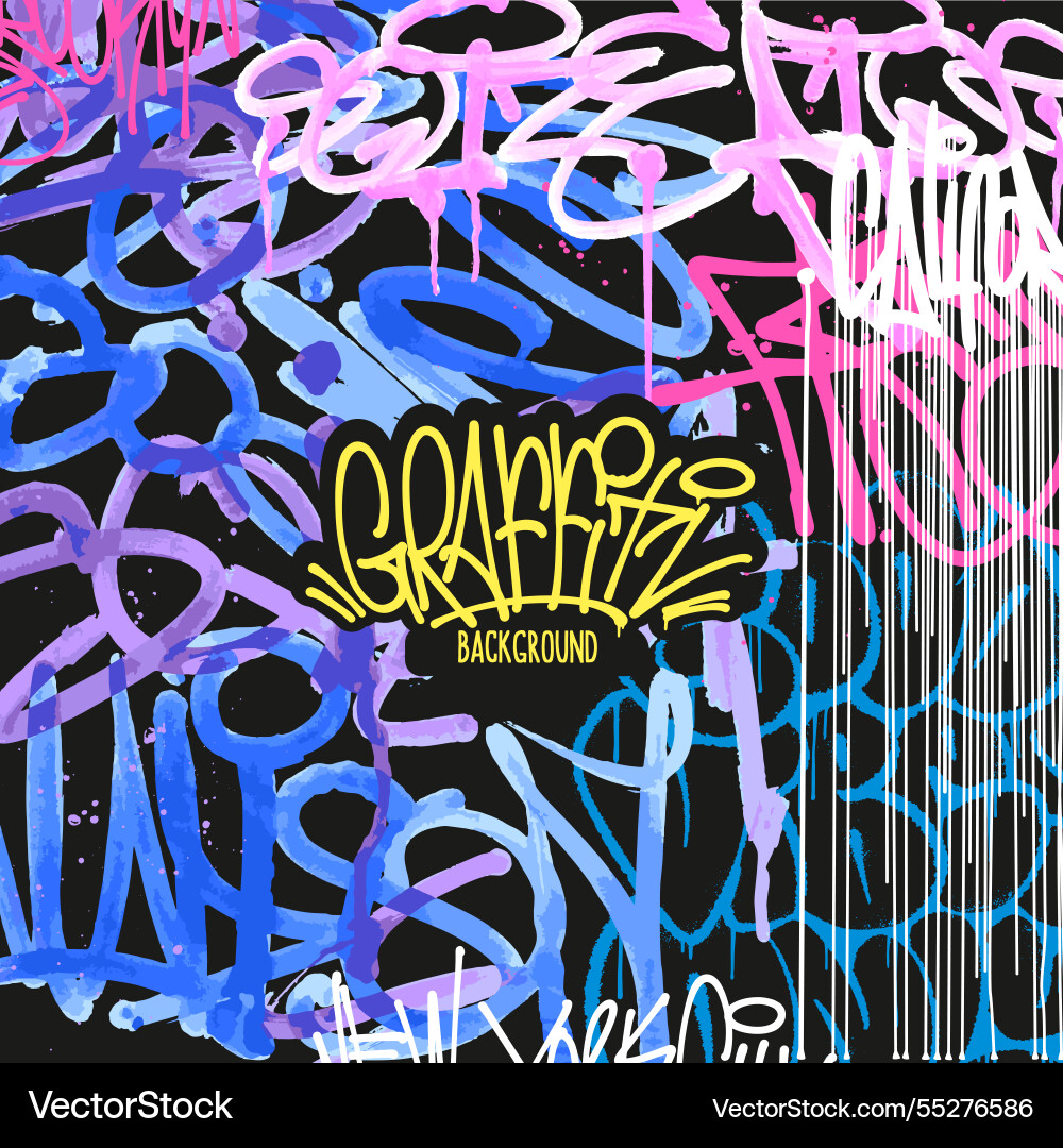 Abstract underground street art creative patterns Vector Image