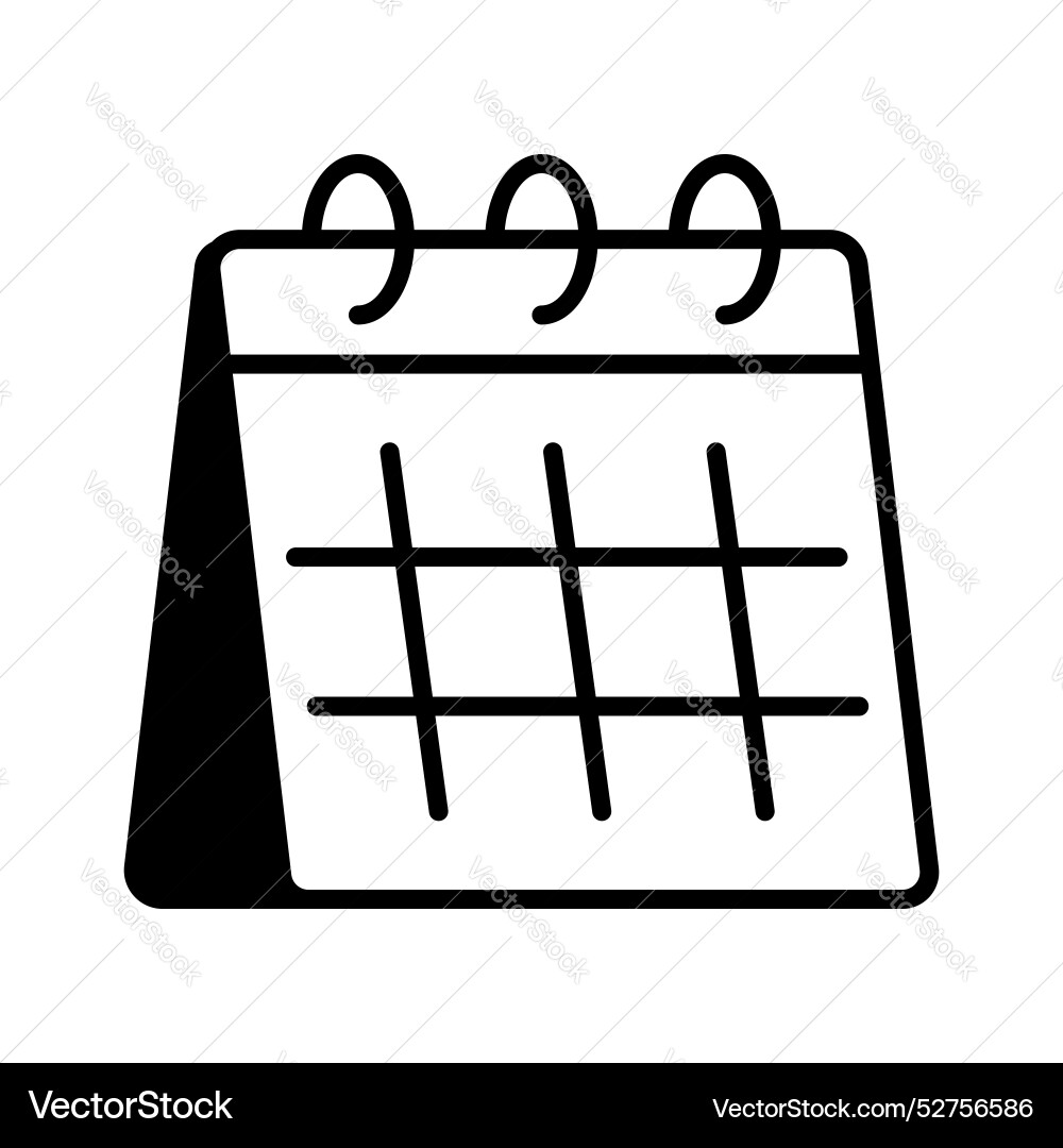 Party calendar design event date birthday Vector Image