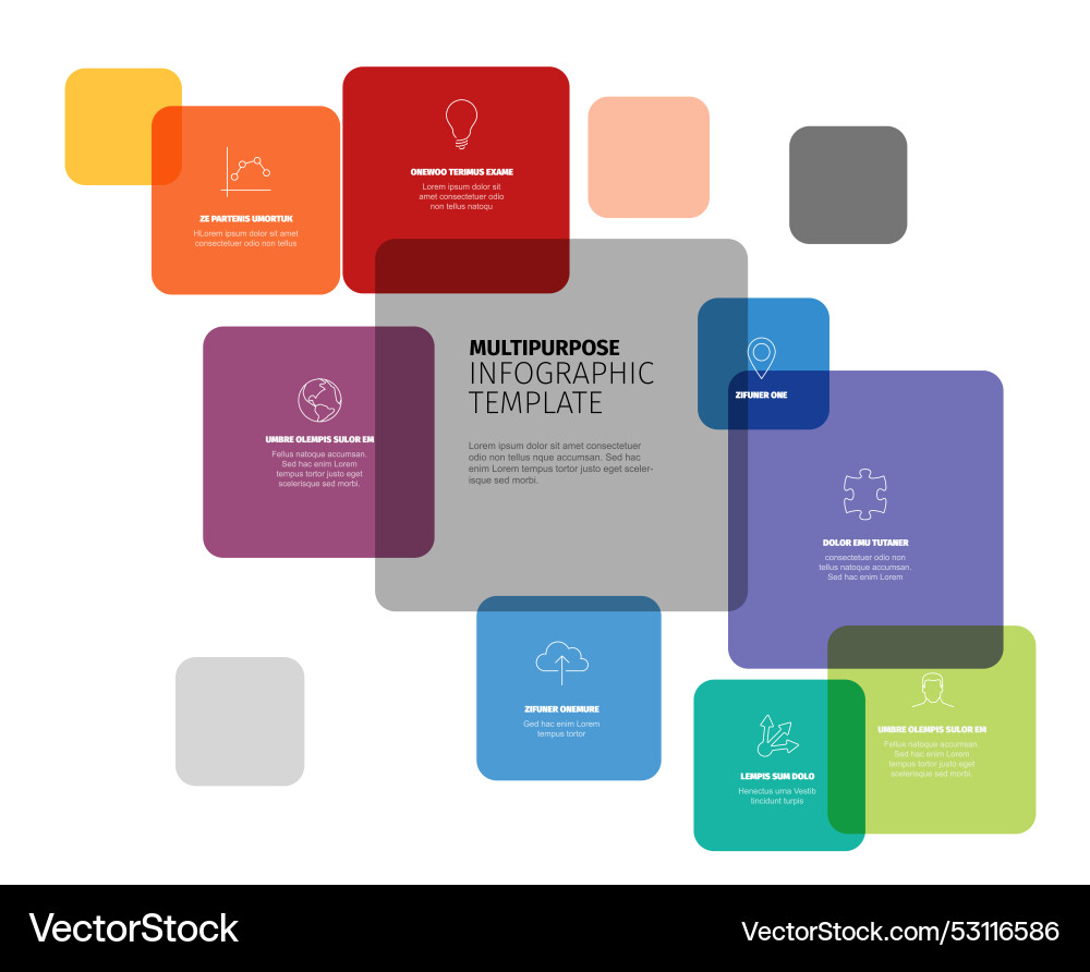 Simple minimalist infographic template Royalty Free Vector