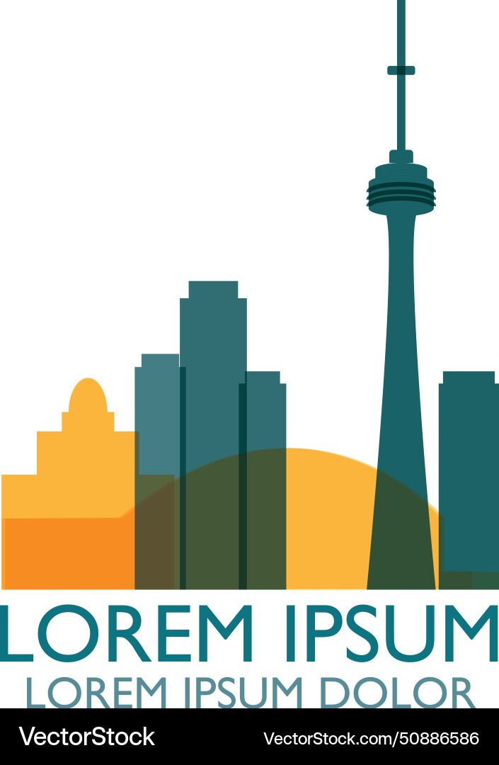 Toronto logo Royalty Free Vector Image - VectorStock