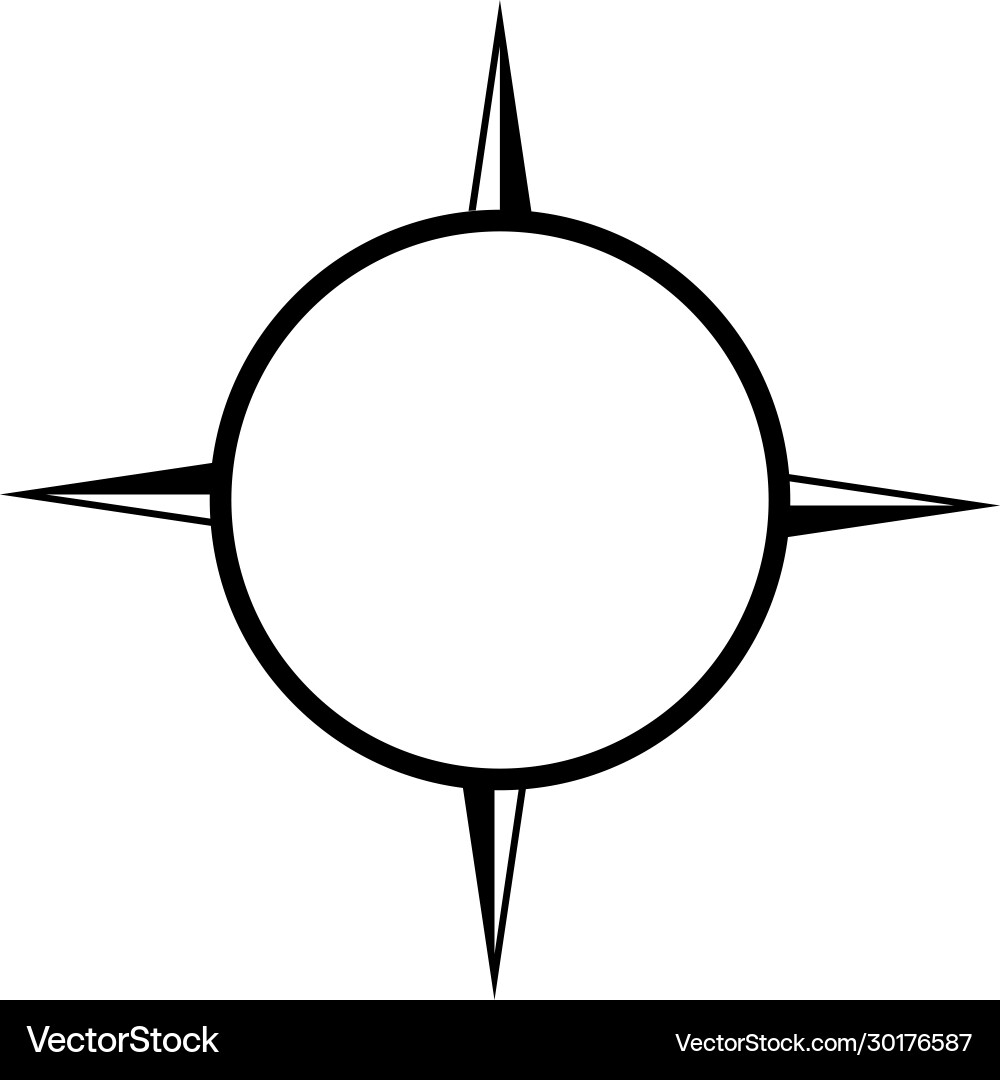 Compass graphic design template isolated Vector Image