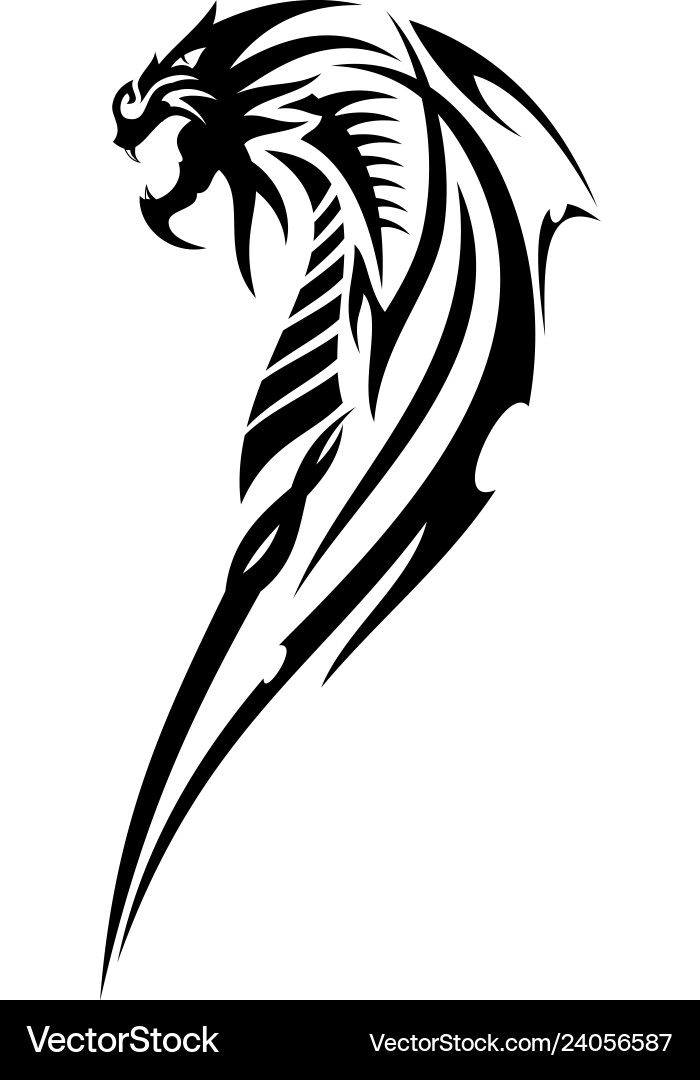 Dragon 2 Royalty Free Vector Image - VectorStock