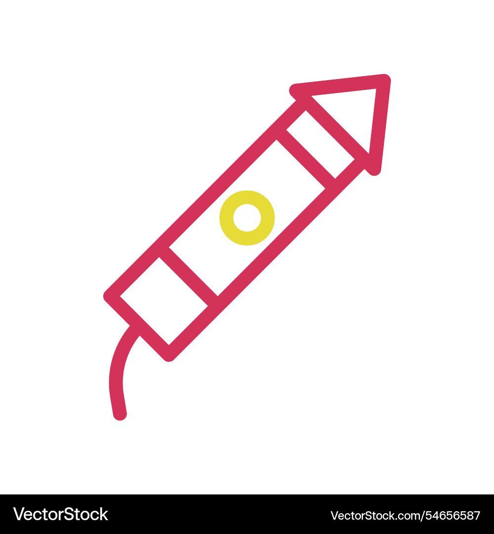 Firework rocket icon concept of celebration Vector Image