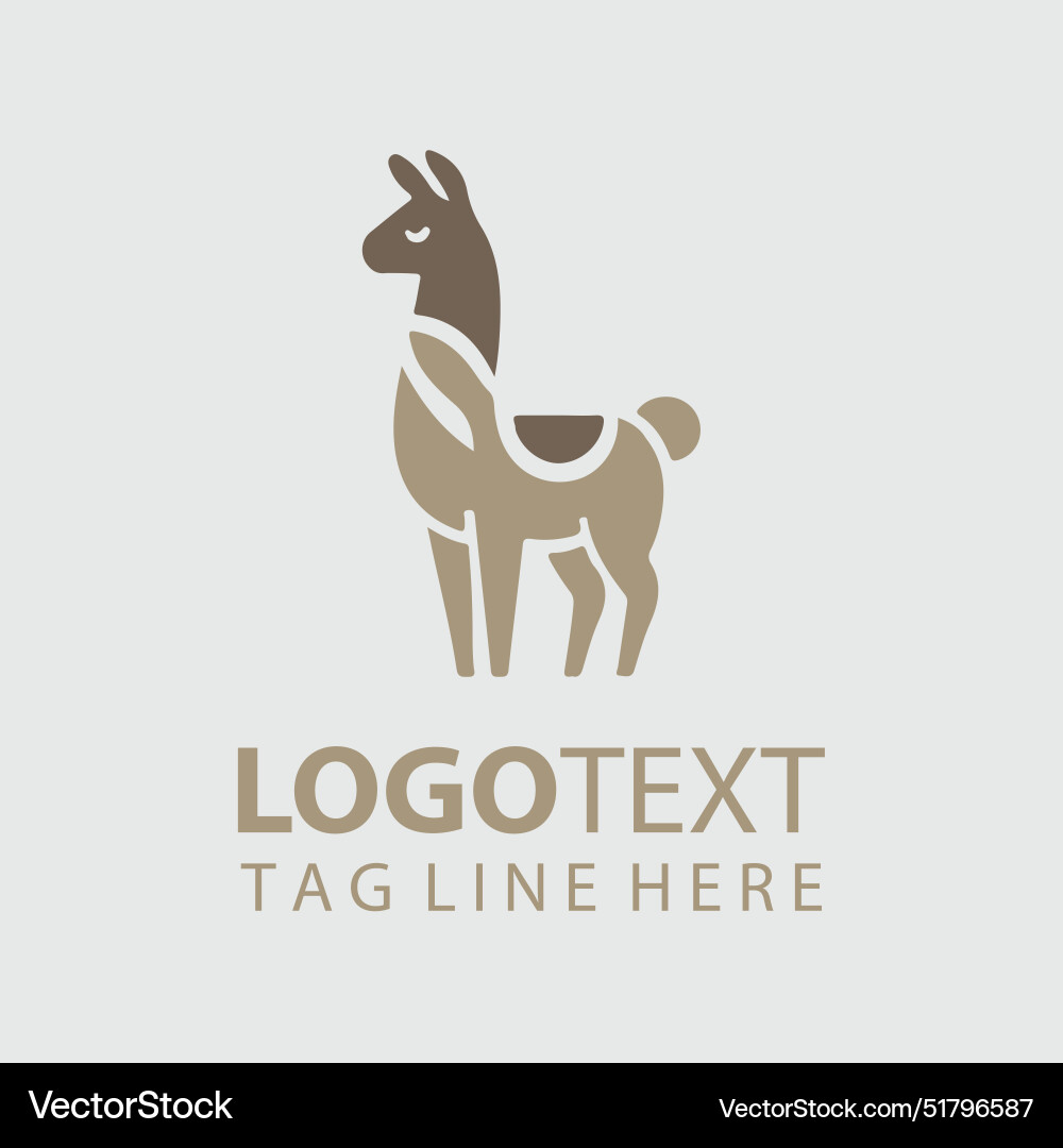 Llama logo Royalty Free Vector Image - VectorStock