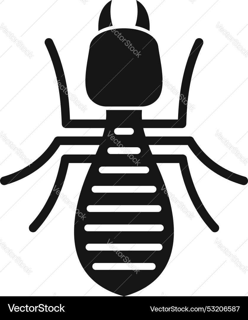 Termite pest control insect bug exterminator logo Vector Image