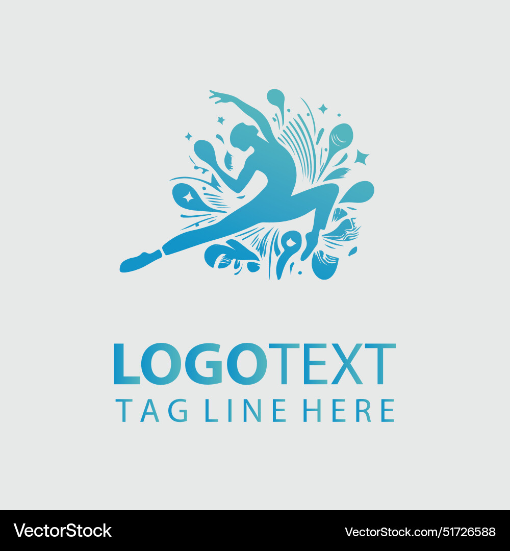 Dancing logo Royalty Free Vector Image - VectorStock