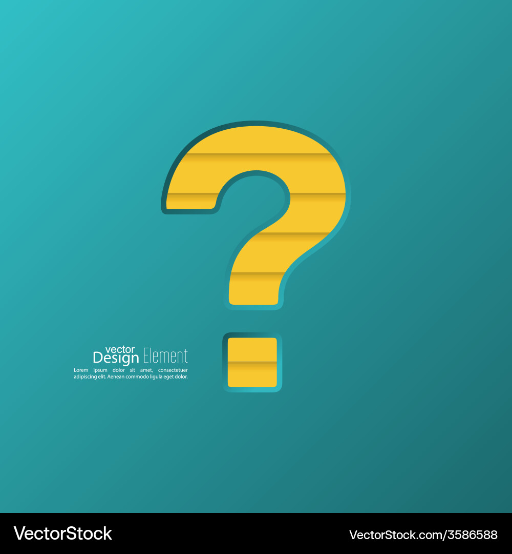 Frage Mark Icon Lizenzfreies Vektorbild - VectorStock