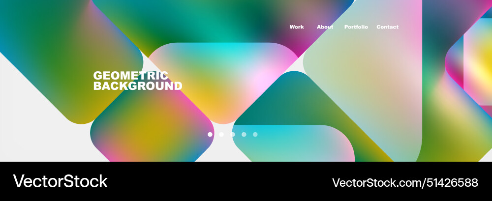 Teal liquid color background design for landing Vector Image