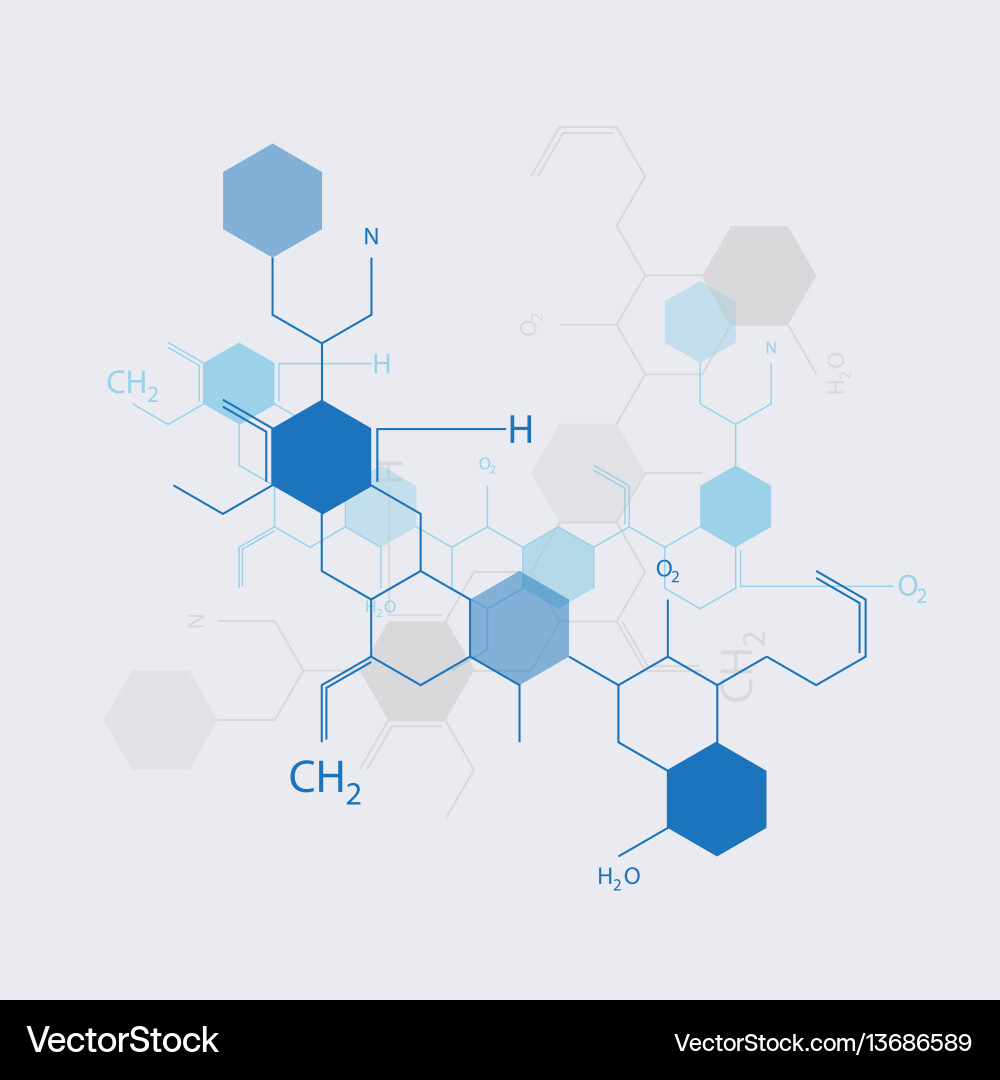 Chemical chain picture Royalty Free Vector Image