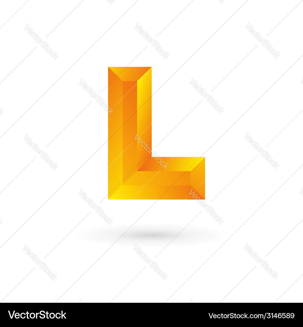 Letter l logo icon Royalty Free Vector Image - VectorStock