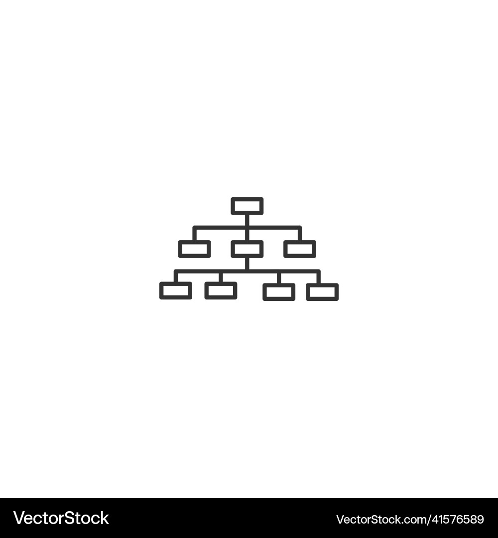 Organization Chart Icon Royalty Free Vector Image