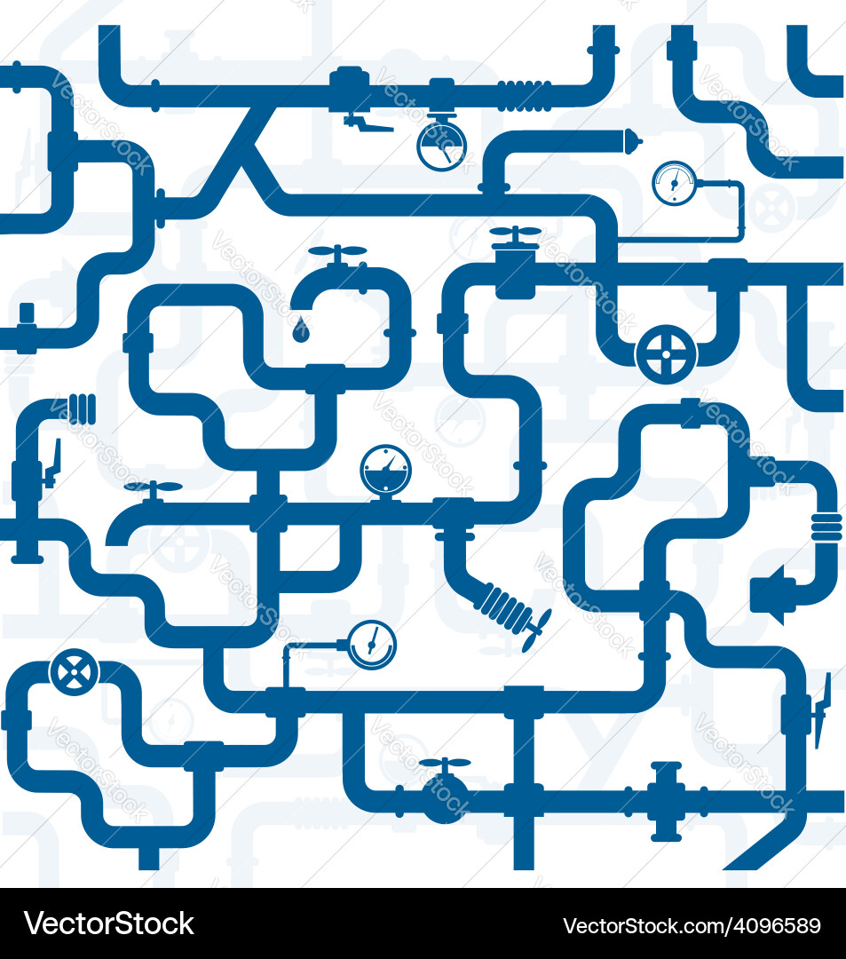 Pattern Pipes Plumbing Vector Images (over 2,300)