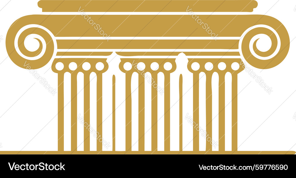 Ancient Greek Column – Royalty-Free Vector | VectorStock