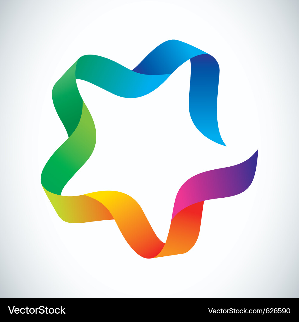 Colorful ribbon Royalty Free Vector Image - VectorStock