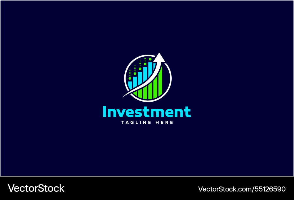 Finance logo design template Royalty Free Vector Image