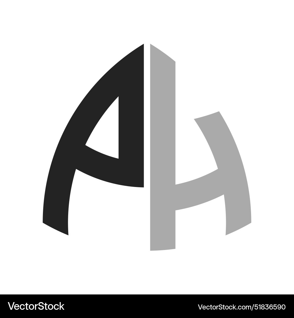 Modern creative ph logo design letter icon Vector Image