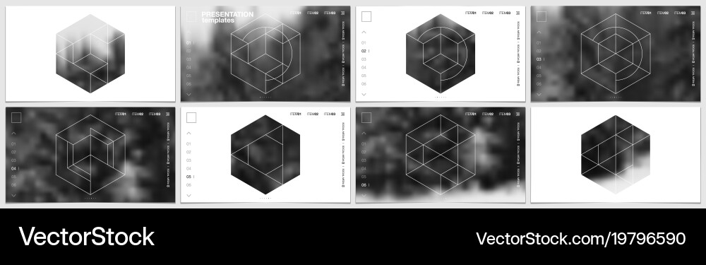 Presentation template in hd format cover design Vector Image