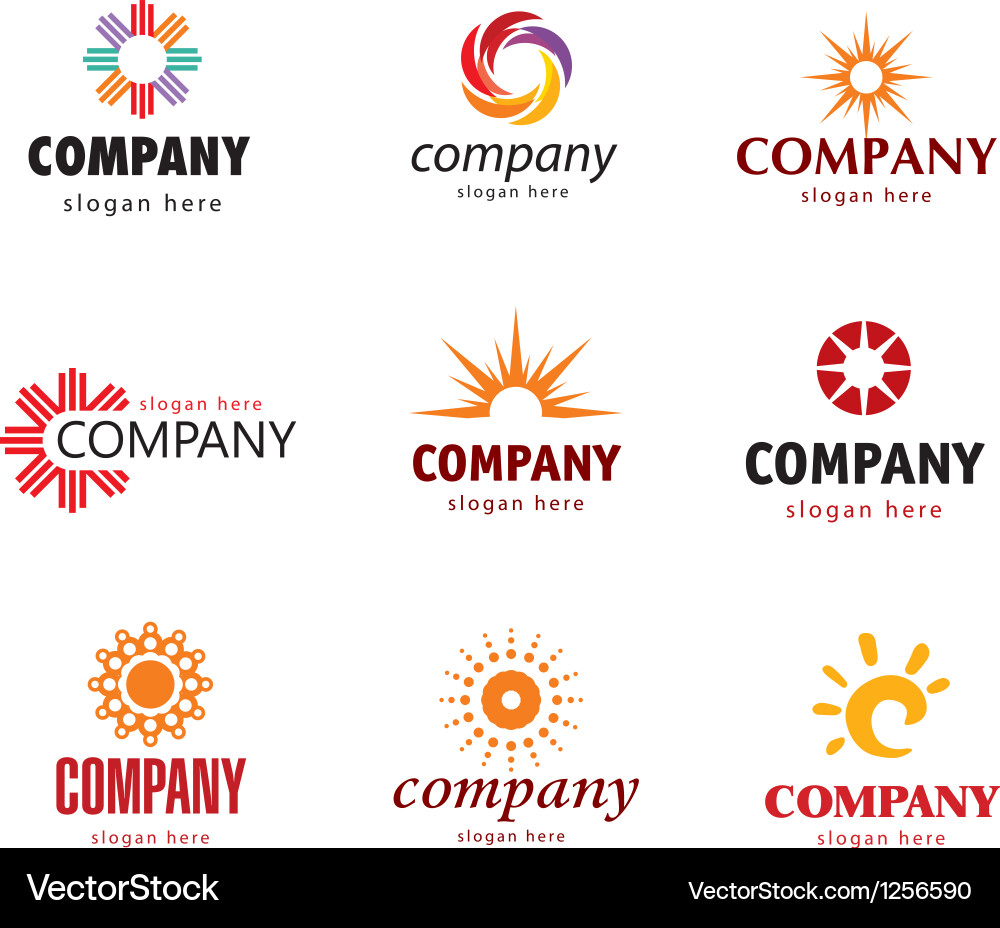 Solar Circle Logo (1256590) – Royalty-Free Vector | VectorStock