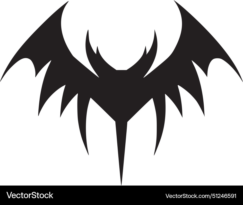 Bat - high quality logo ideal for t-shirt Vector Image