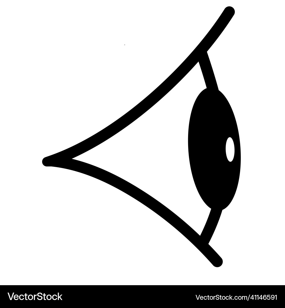 Looking icon see eye observe socket Royalty Free Vector