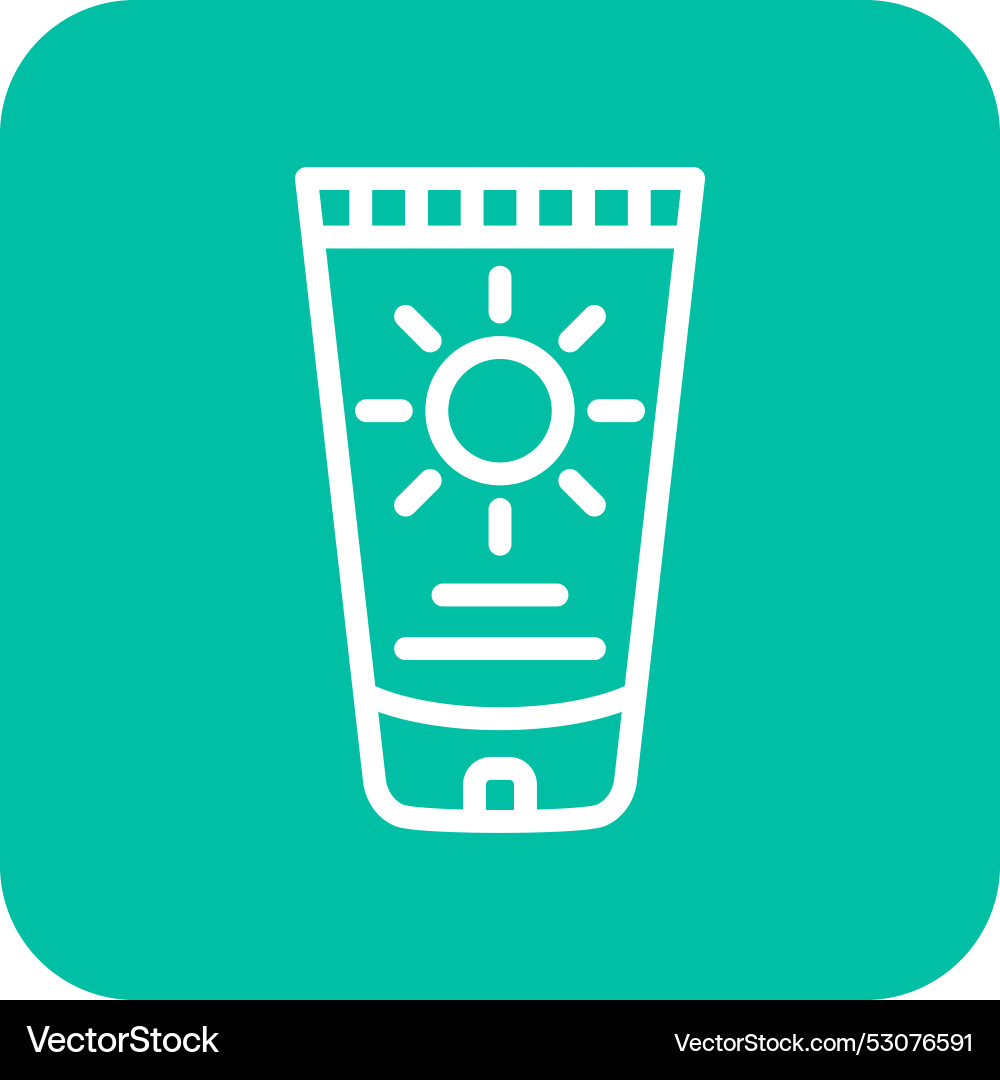 Sun cream icon design Royalty Free Vector Image