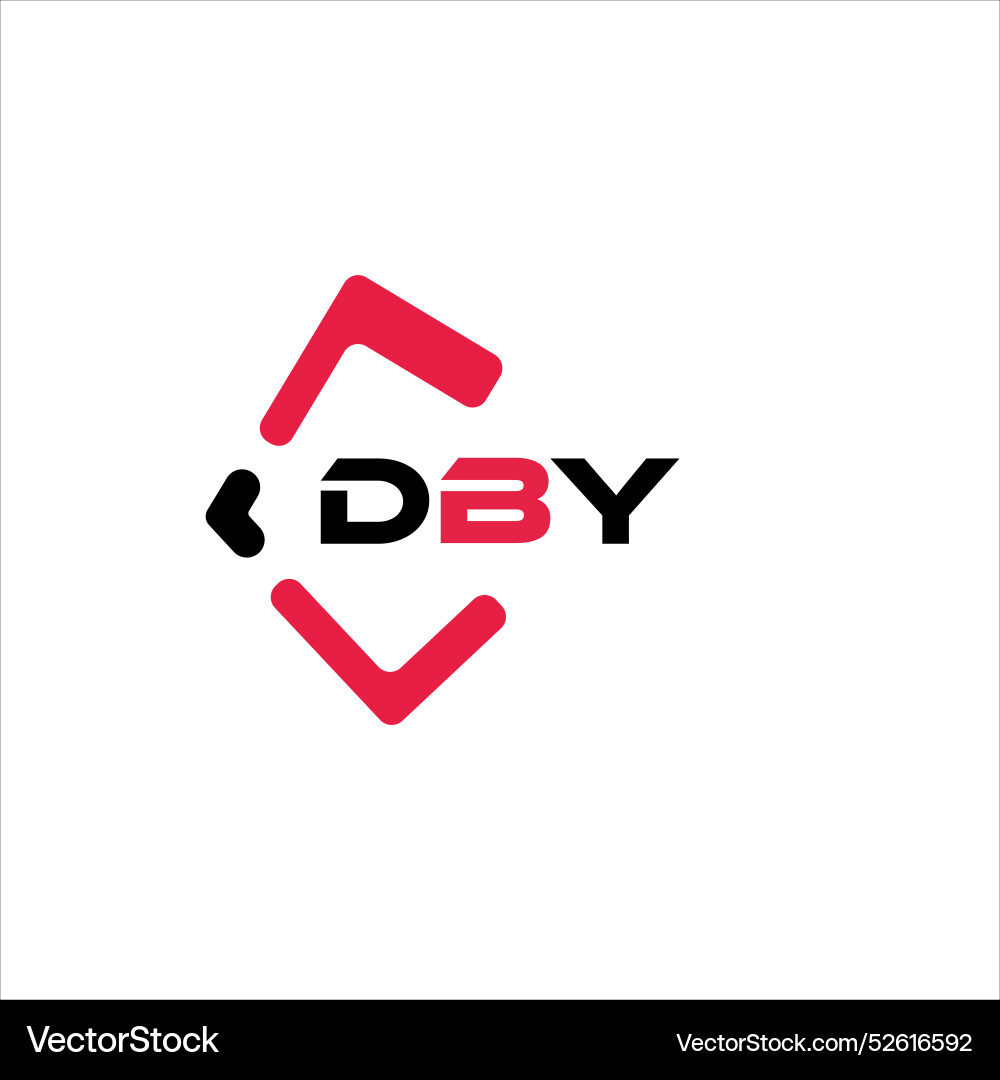 Dby creative minimalist letter logo unique Vector Image