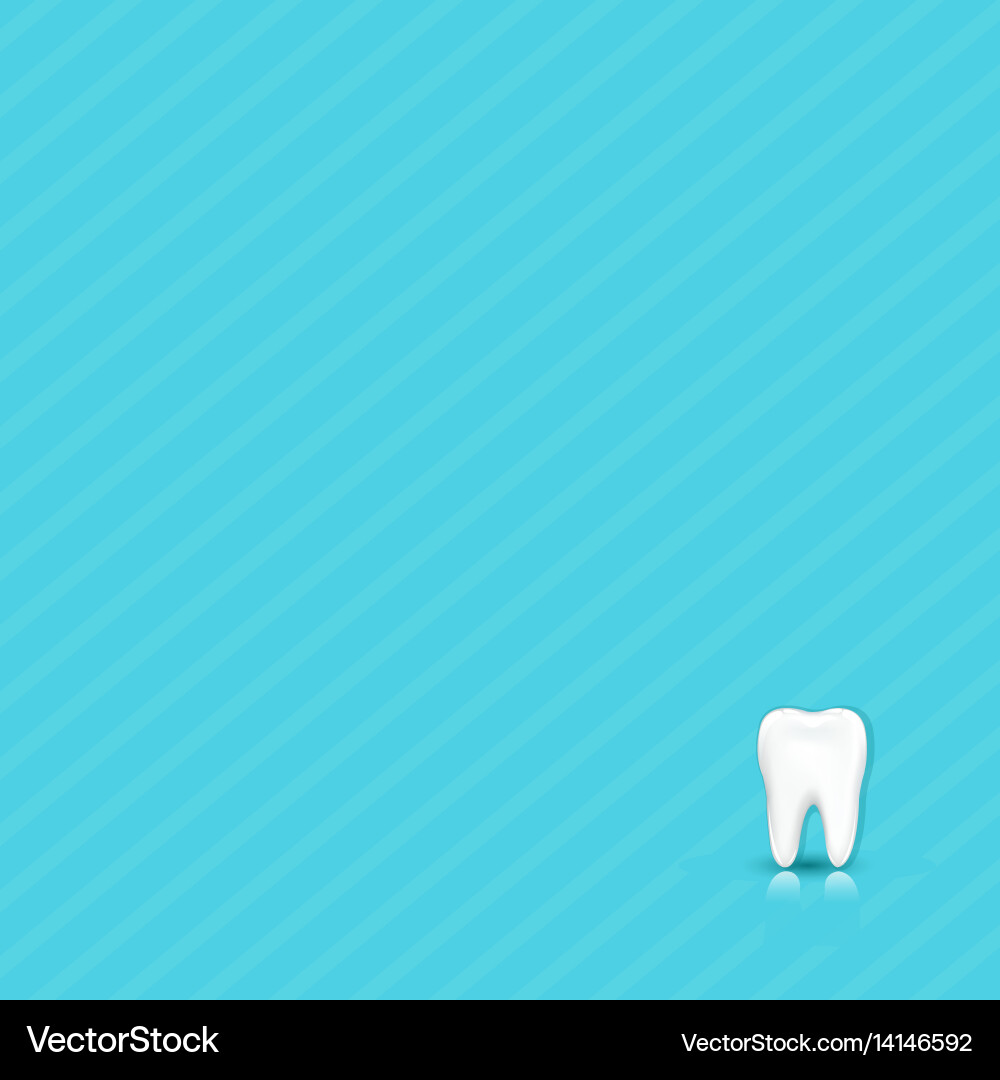 Dental blue background with tooth Royalty Free Vector Image